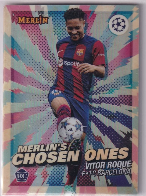 TOPPS 2024 MERLIN Cromo CL N º MC-14 Vitor Roque Rookie Chosen Ones EUR ...