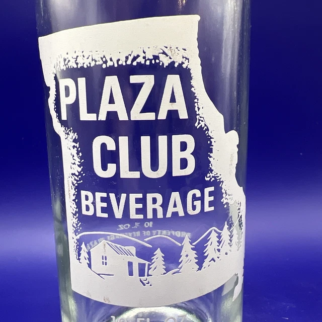 PLAZA CLUB BEVERAGE acl Soda Bottle 10oz £10.55 - PicClick UK