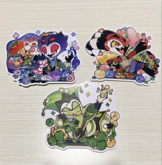 HELLUVA BOSS SPRING Limited Sticker Set Blitzø Stolas Lil Via Mammon ...