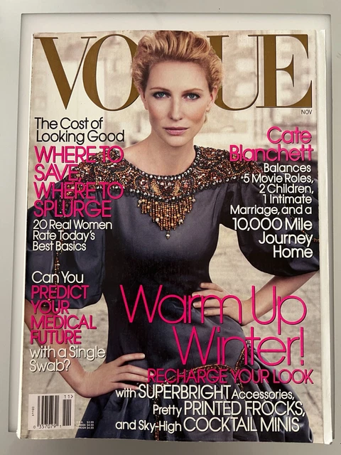 VOGUE MAGAZINE NOVEMBER 2006 CATE BLANCHETT Warm Up Winter £15.71 ...