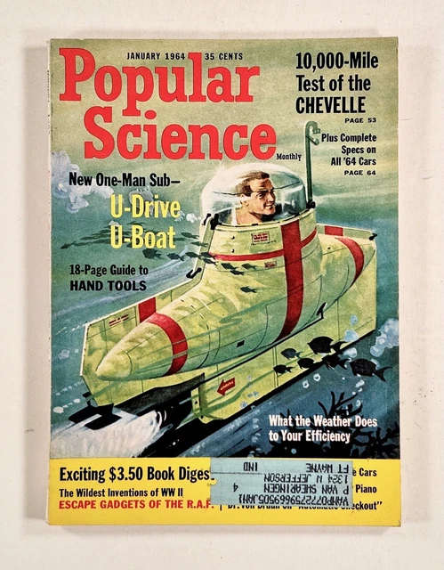 1964 JAN POPULAR SCIENCE Ranger 6 Probe MOON ROVER Antique Cars TAPE ...
