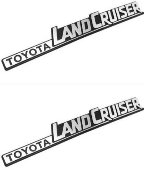TOYOTA GENUINE LAND Cruiser BJ60 FJ60 Rear Quarter Panel Emblem 2Pcs ...