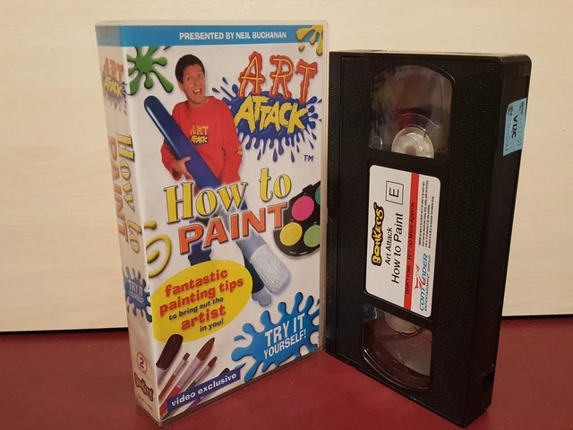 ART ATTACK - How To Paint - PAL VHS Video Tape (T165) £4.99 - PicClick UK
