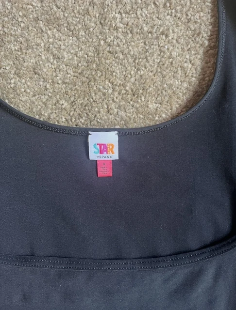 STAR POWER BY SPANX Medium Control Award Thinners Open Bust Slip Black ...