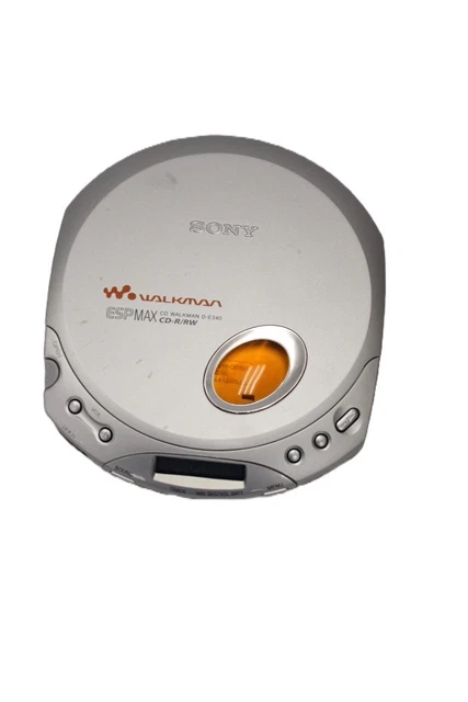 SONY CD PLAYER Walkman Discman D-E340 ESP MAX CD-R/RW Portable Player - H47 £28.00 - PicClick UK