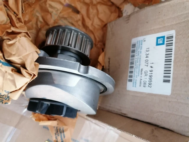 OPEL ASTRA CORSA Meriva Vectra Zafira Wasserpumpe 1334077 Neu original ...