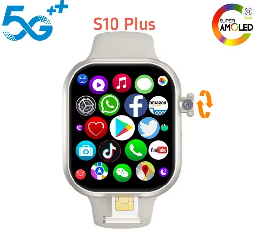 VP29 5G ANDROID Smartwatch 256GB Storage 4G/5G LTE GPS WiFi 2.29" 490× ...
