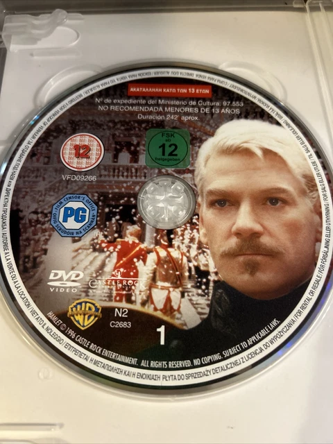 HAMLET (1996) 2 Disc Special Edition DVD Kenneth Branagh Robin Williams ...