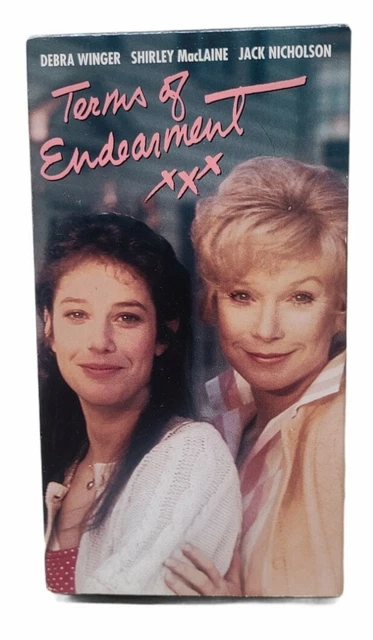 TERMS OF ENDEARMENT XXX VHS Debra Winger Shirley MacLaine Jack ...