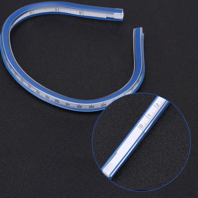 FLEXIBLE CURVE RULE Ruler Drafting Drawing Measure Tool Craft Supplies ...