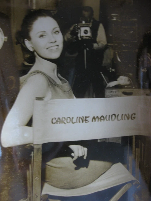 PHOTO PRESSE VINTAGE cinéma Début de l'actrice Caroline Maudling 1963 ...