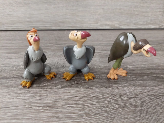 DISNEY STORE JUNGLE Book Movie Mini Vulture’s Figures Buzzy Dizzy Ziggy ...