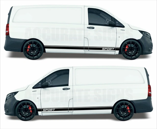 STICKERS FOR MERCEDES Vito side stripes V-Class Campervan Decals Vinyl ...