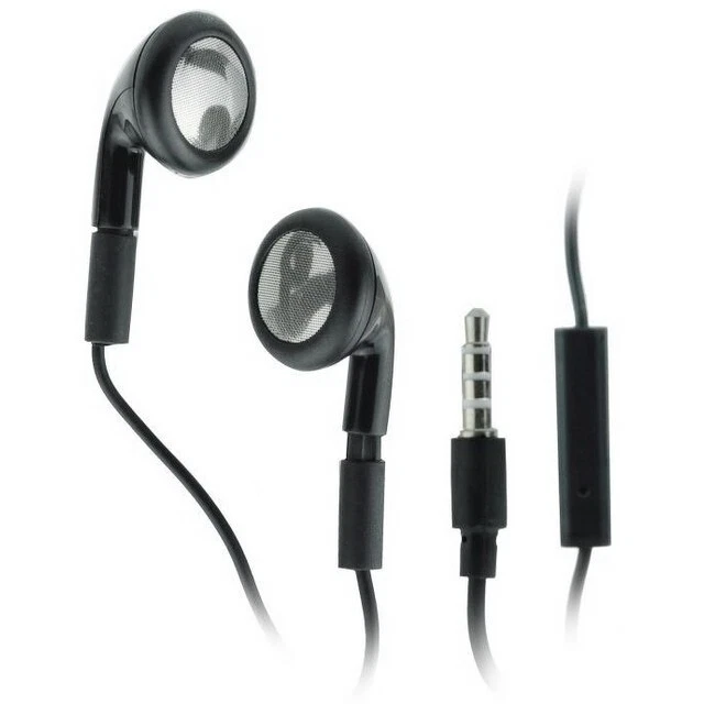 OEM_MA814 AURICOLARE STEREO Jack Cuffie Microfono Rispota A Tasto Black ...