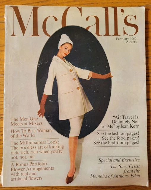 MCCALL'S MAGAZINE-FEBRUARY 1960-FASHION-SEWING Patterns-Vintage Ads ...