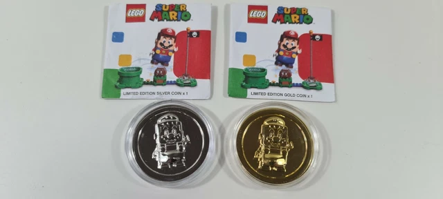 LEGO SUPER MARIO Gold en Silver Coin Limited Edition, ultra rare EUR ...