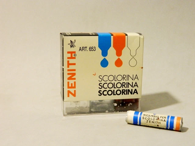 SCOLORINA ZENITH VINTAGE d'Epoca Anni '80 Usata con compresse di ...