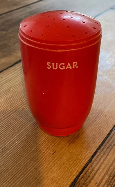 VINTAGE DUPERITE BAKELITE Sugar Canister, with screw in lid. 1950's $9. ...