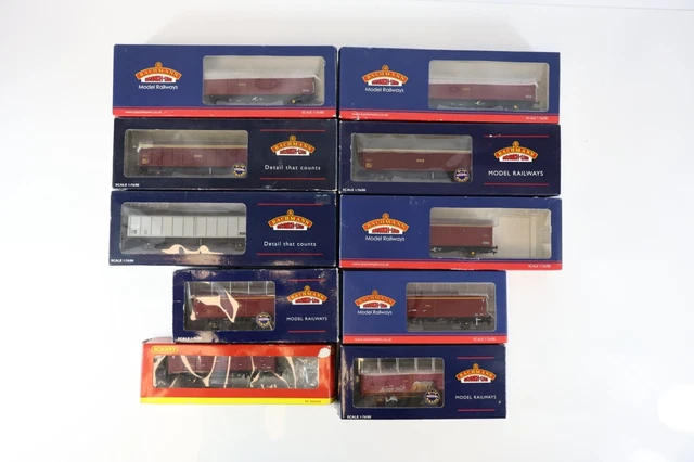 OO GAUGE EWS & Transrail Sliding Door/Box Vans x10 (05) £41.00 ...
