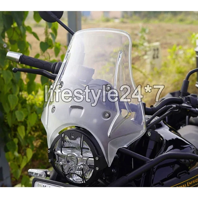 FOR ROYAL ENFIELD "Wandered Touring Clear Screen/Windshield Kit ...