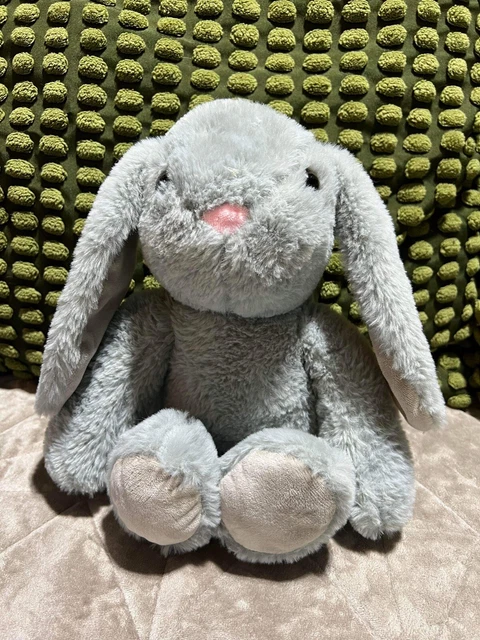 14” TJM GREY Easter Bunny Plush Soft Toy £12.00 - PicClick UK