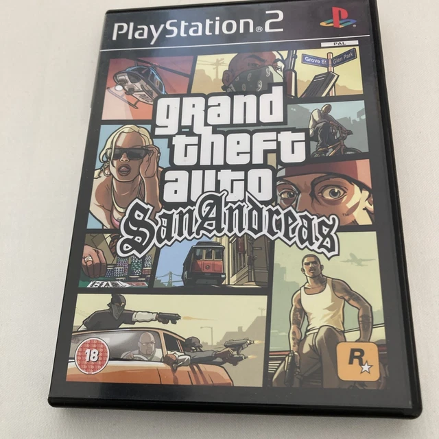 GRAND THEFT AUTO San Andreas Game PS2 Playstation 2 - Good Condition ...