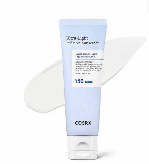 COSRX ULTRA LIGHT Invisible Sunscreen SPF 50 PA++++ 50ml | UK 🇬🇧 SELLER ...