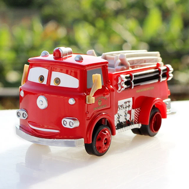 DISNEY PIXAR CARS 2 Fire Engine RED Truck Metal Diecast Toys 1:55 Loose ...
