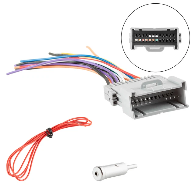 FOR GMC BUICK CHEVY PONTIAC STEREO RADIO INSTALL WIRE HARNESS+ANTENNA ...