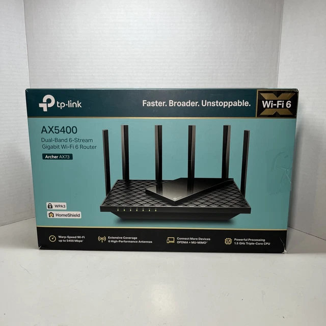 TP-LINK AX5400 WIFI 6 Router (Archer AX73)- Dual Band Gigabit Wireless ...