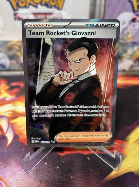 TEAM ROCKET’S GIOVANNI Trainer 225/182 SV10 Destined Rivals Full Art ...