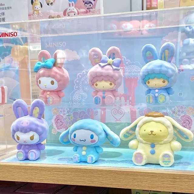 MINISO SANRIO CARTOON Characters Fluffy Rabbit Series Confirmed Blind ...