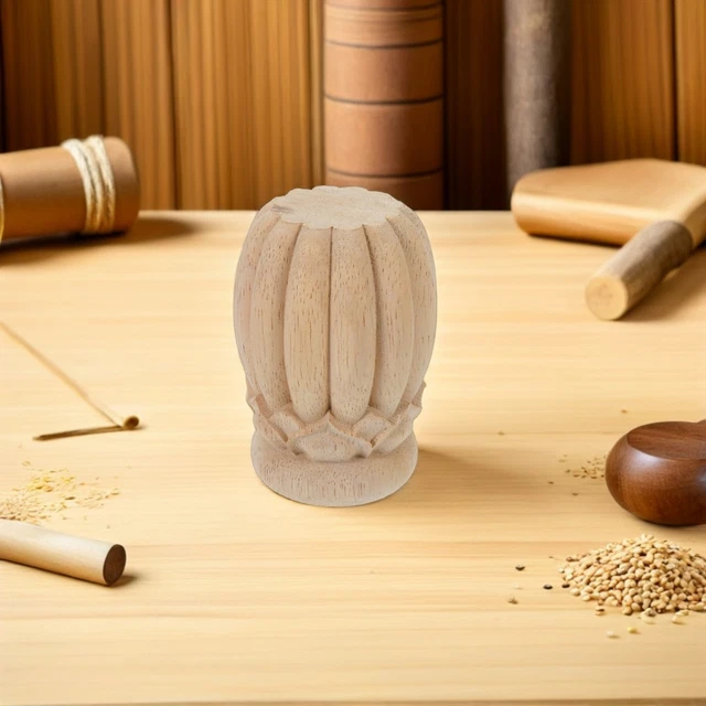UNFINISHED WOOD FINIALS Spindles: Craft Dowel Rod Bed Post Tips Curtain ...