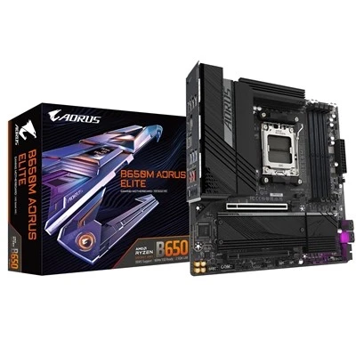 GIGABYTE B650M AORUS ELITE Amd Am5 Socket Motherboard Micro-Atx 4X Ddr5 ...