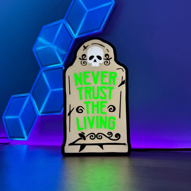 BEETLEJUICE TOMB LOGO LED Lightbox | Mains Powered | 3D Printed PLA ...