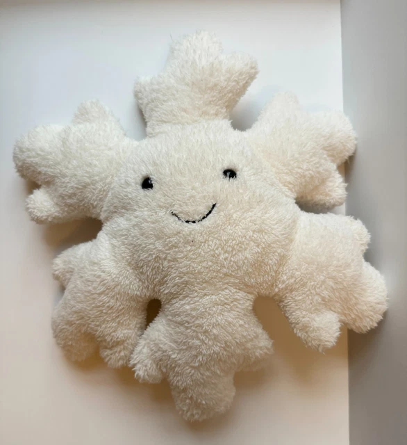 JELLYCAT AMUSEABLE SNOWFLAKE Soft Plush Toy Medium 31cm White Christmas ...