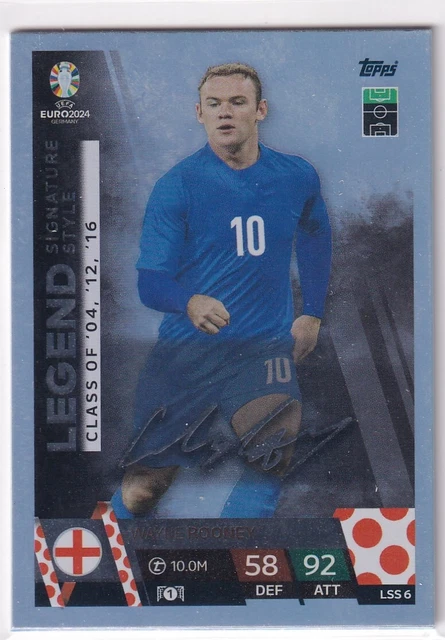 TOPPS EURO 2024 Match Attax Karte Legend Signature Style LSS 6 Wayne ...