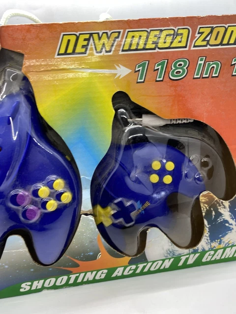 VINTAGE MEGA ZONE Joy Plug N Play 2 Player 118 Arcade Classics Games ...
