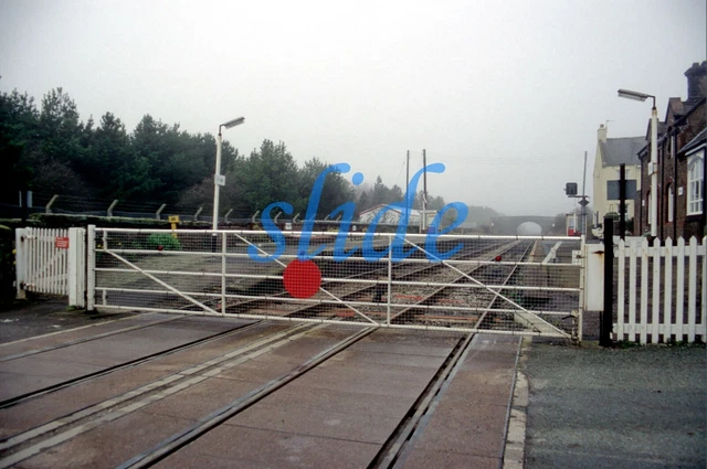 BRITISH RAILWAYS DRIGG Station Level Crossing Gates 1994 Original Slide ...