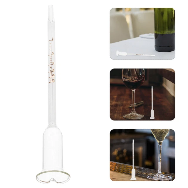 ALCOHOL METER HIGH-PRECISION Liquid Density Hydrometer Drinks Measure £ ...