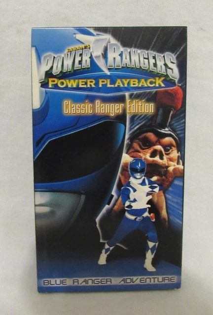 POWER RANGERS POWER Playback Classic Ranger Edition VHS - Blue Ranger ...