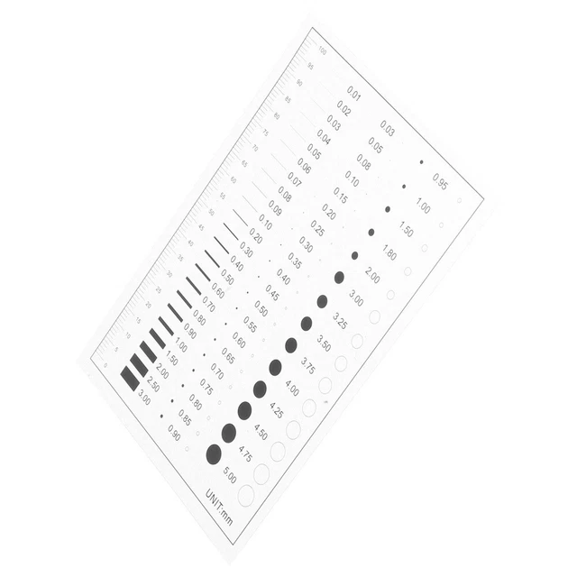 Flaw Detection Gauge Estimation Chart Tool High Precision Line Width Defects £519 Picclick Uk
