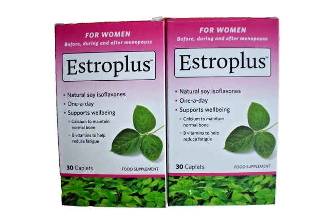 ESTROPLUS 2 X 30 caplets July 2026 soy isoflavones women bnib £18.99 ...