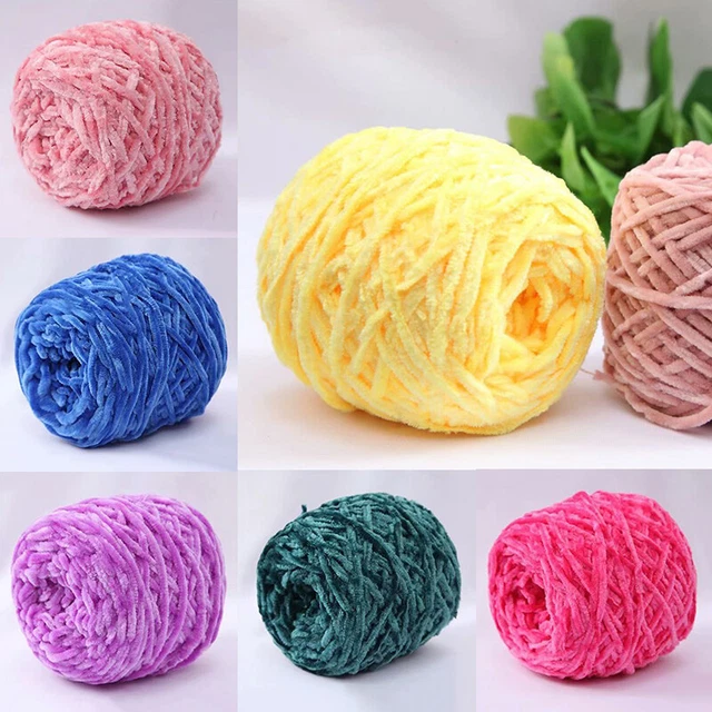 100G CHUNKY CHENILLE Milk Wool Yarn DIY Knitting Crochet Soft Baby ... 100G CHUNKY CHENILLE Milk Wool Yarn DIY Knitting Crochet Soft Baby ...