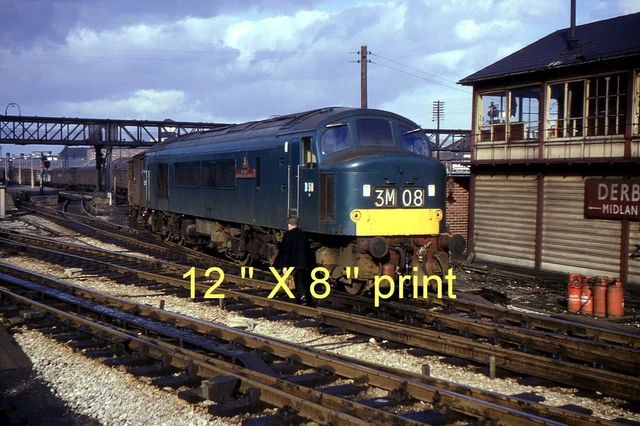 12&X8& COLOUR RAILWAY photograph Class 45 D50 at Derby £6.50 - PicClick UK
