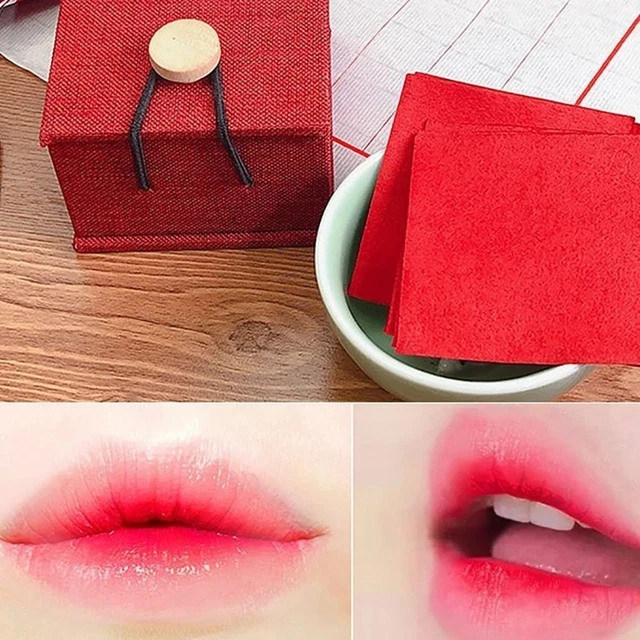 TRADITIONAL ANCIENT CHINESE Lipstick Paper Red Velvet Lipsticks Paper ...