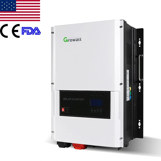 GROWATT 48V 6000W 120V/240V Solar Inverter Growatt Split Phase 80A MPPT EUR 1.440,62 - PicClick FR