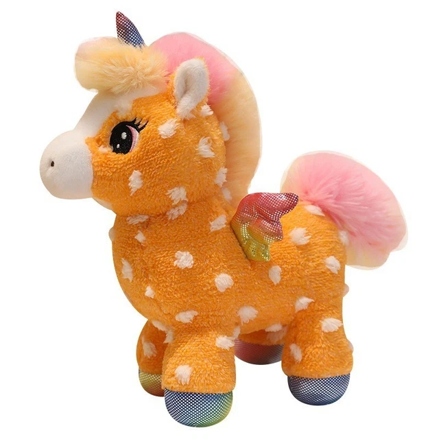 SUNSHINE RAINBOW PONY Plush Toy With Soft Short Fur For Kids Gift And ...