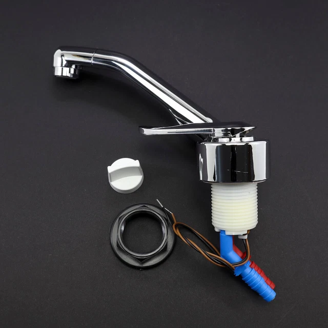 COMET SMEV FLORENZ 12v Folding Micro Switch Mixer Tap Caravan Motorhome ...