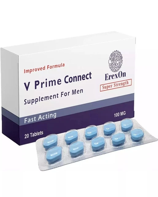 V PRIME CONNECT 50 Tablets - 100mg Herbal Supplement for Men £19.99 ...